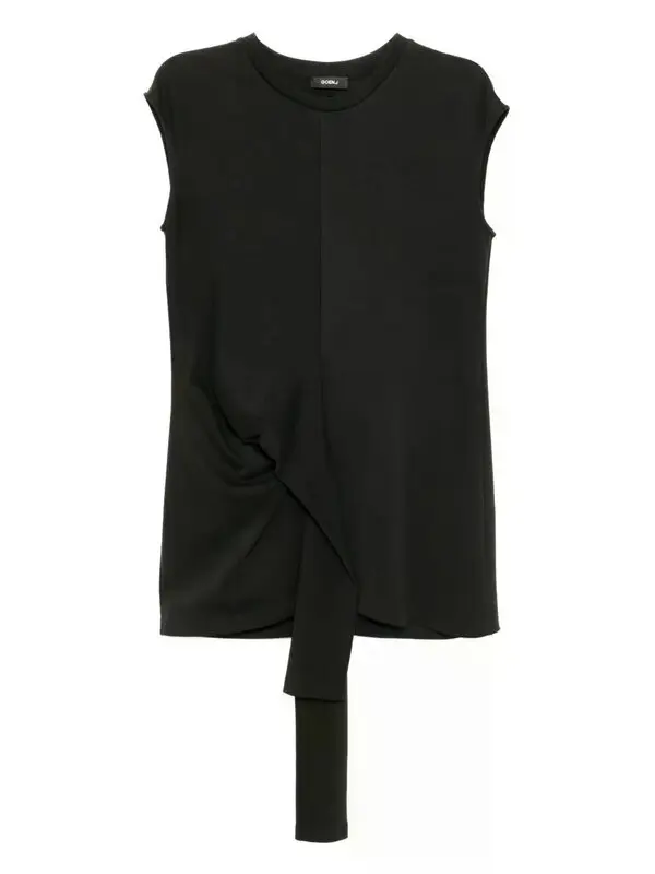 Goen.j Asymmetric Draped Tank Top
