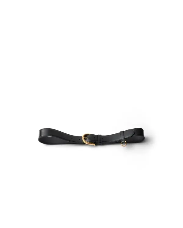 Prada Leather Belt - Black
