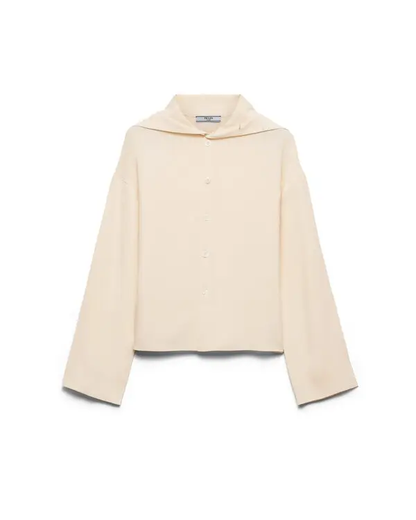 Prada Silk Broadcloth Shirt - Neutral
