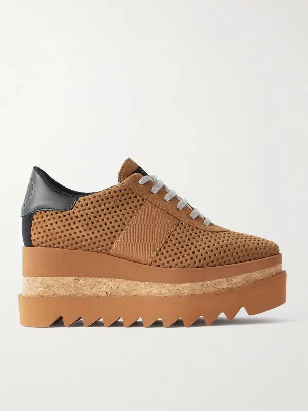 Stella McCartney Sneak-elyse Alter Platform Sneakers - Brown