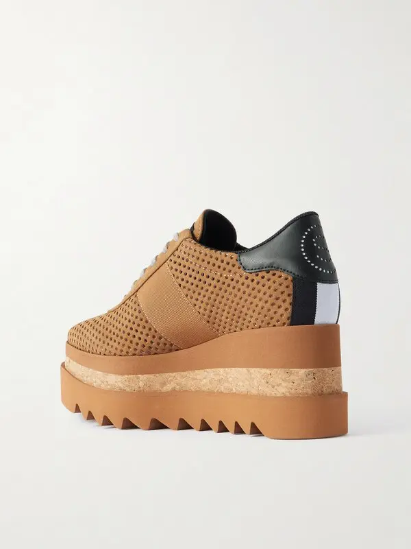 Stella McCartney Sneak-elyse Alter Platform Sneakers - Brown