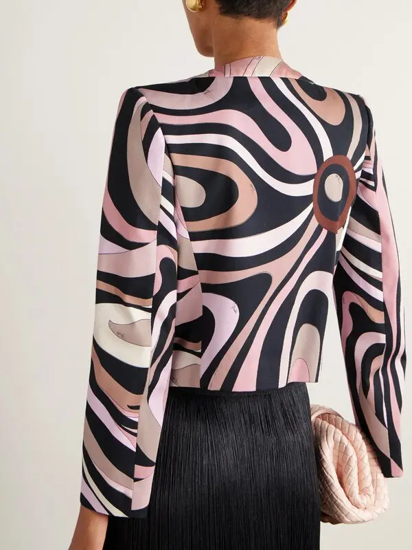 Emilio Pucci Printed Cotton-blend Gabardine Jacket