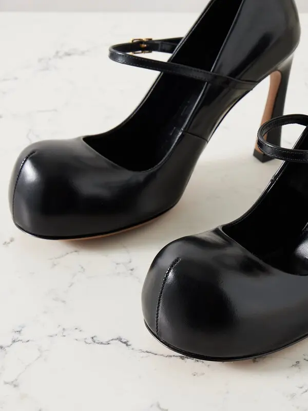 Marni New Wave Leather Mary Jane Pumps