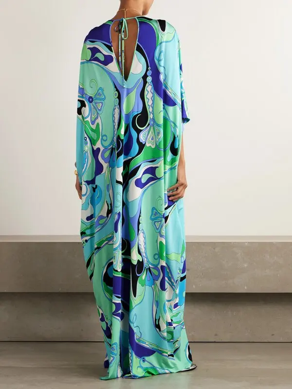 Emilio Pucci Printed Jersey Kaftan