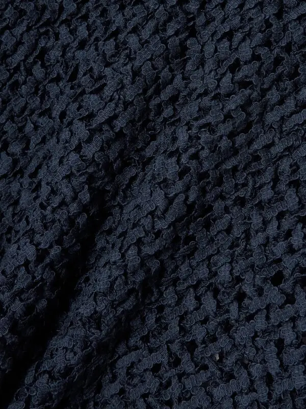 LIBEROWE Open-knit Organic Cotton-blend Polo Shirt