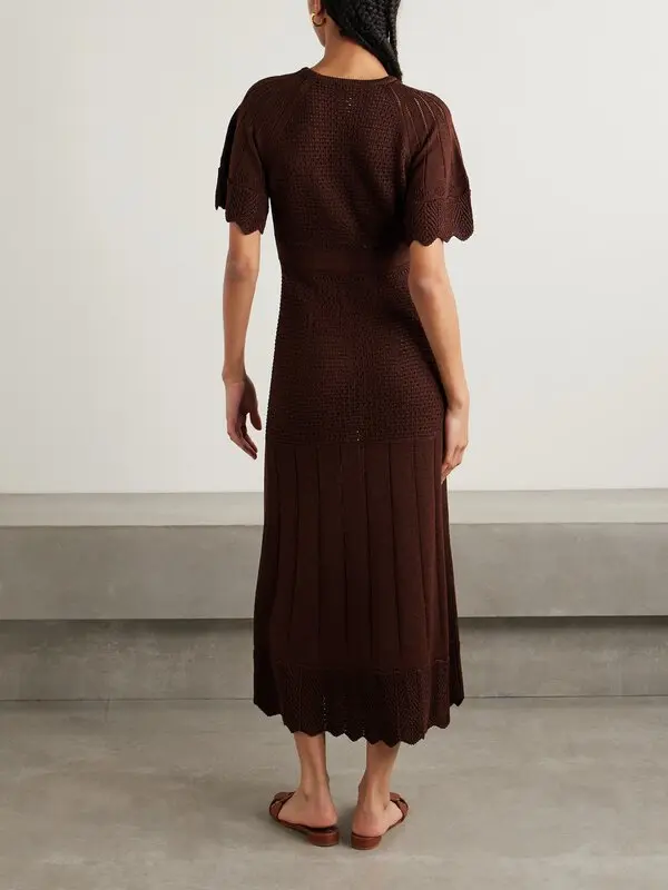 ERES Imaginaire Pointelle-knit Maxi Dress