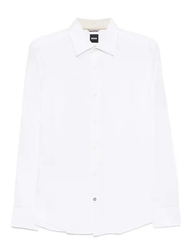 BOSS Long-sleeved Shirt - White