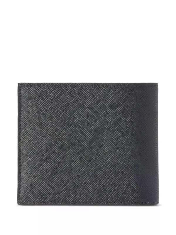 Prada Textured Bi-fold Wallet - Black