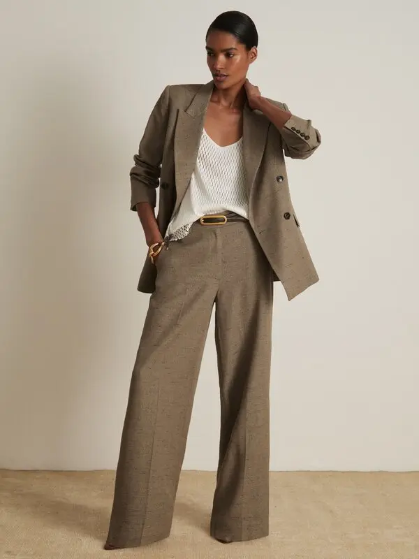 REISS Lina Atelier Wide-leg Suit Trousers