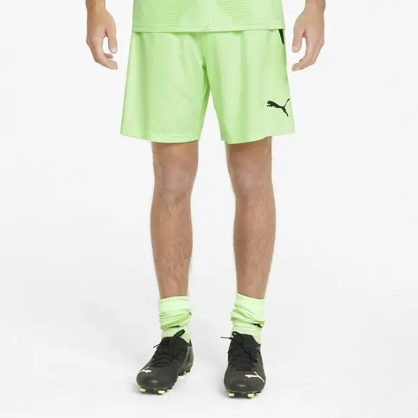 PUMA Teamliga Soccer Shorts - Fizzy Lime- Black