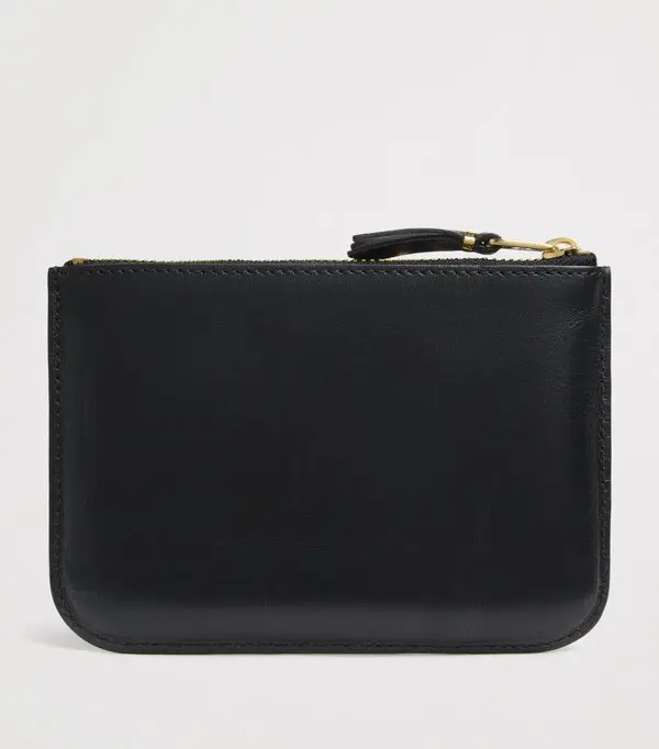 Comme Des Garçons Medium Leather Logo Wallet - Black