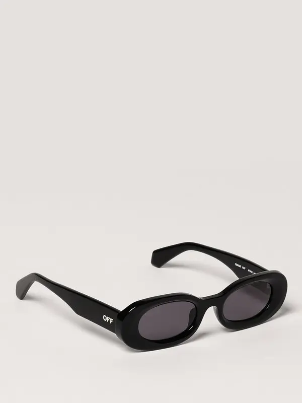 Off-White Oval Frame Sunglasses - Black