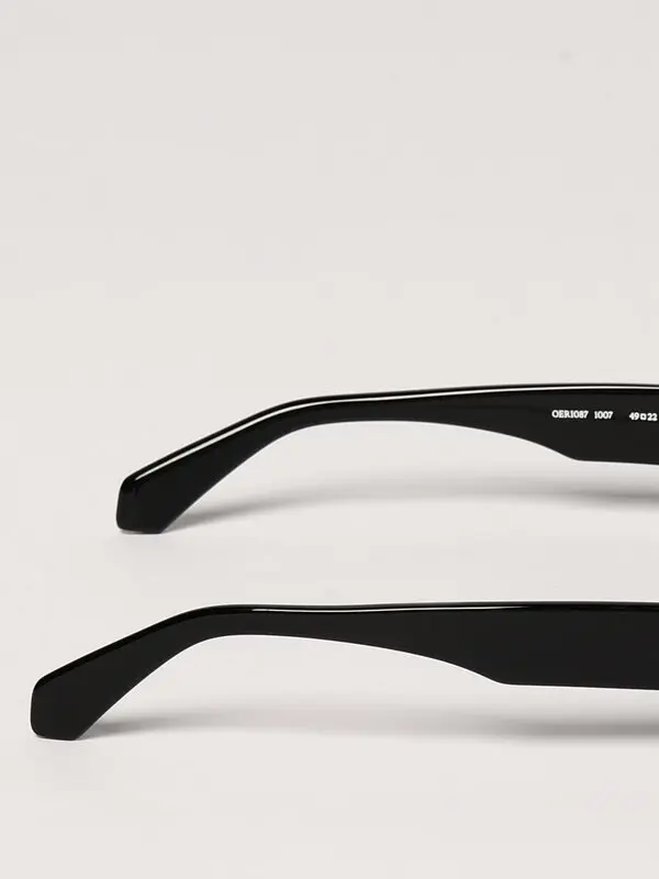 Off-White Oval Frame Sunglasses - Black