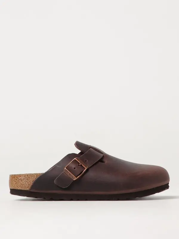 BIRKENSTOCK Buckled Clogs - Brown