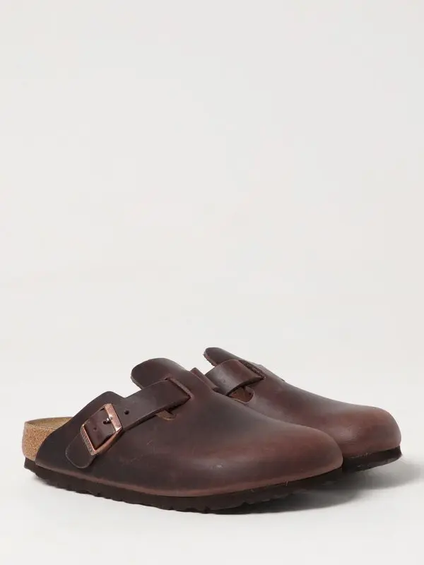 BIRKENSTOCK Buckled Clogs - Brown