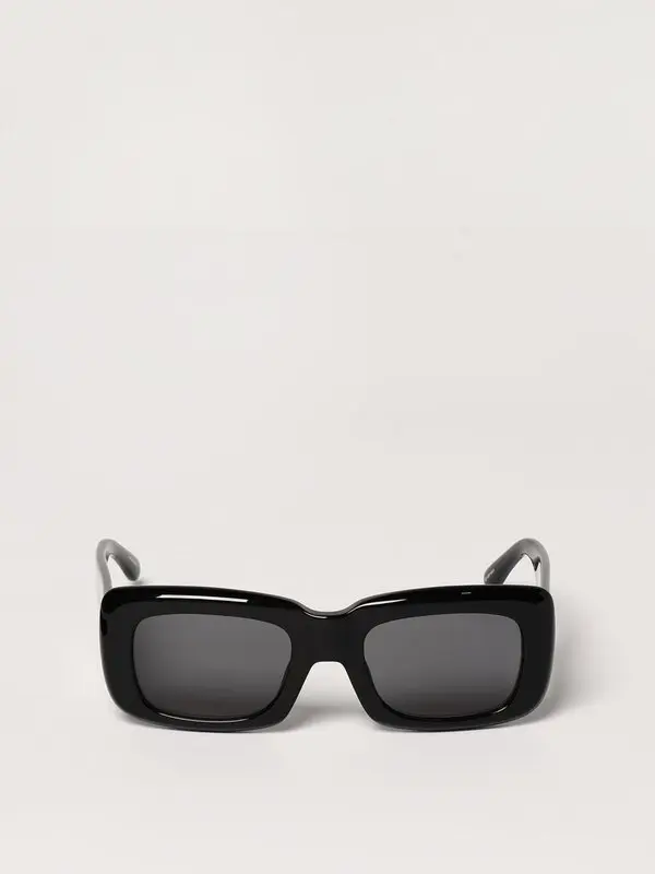 Attico Rectangle Frame Sunglasses - Black