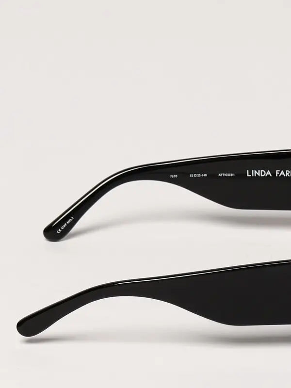 Attico Rectangle Frame Sunglasses - Black