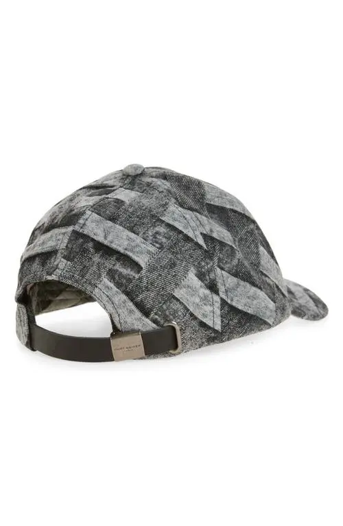 Kurt Geiger Woven Denim Baseball Cap