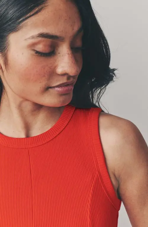 NEXT Cotton Blend Sleeveless Midi Dress