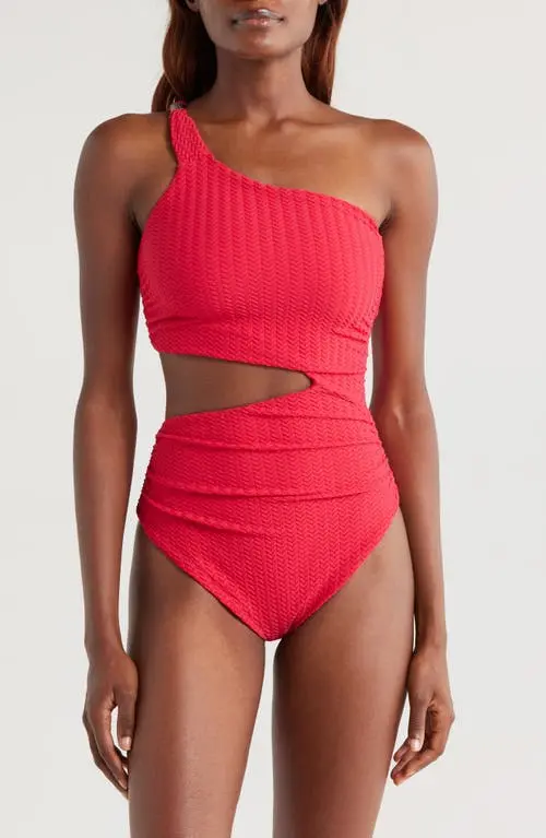 BOAMAR Kira Cutout One-piece Swimsuit - Red Cherry