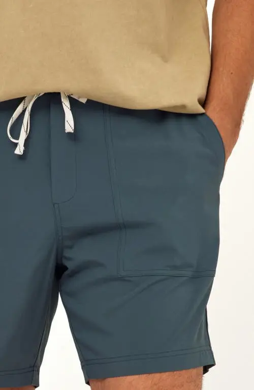 THREADS 4 THOUGHT Flat Front Stretch Drawstring Shorts