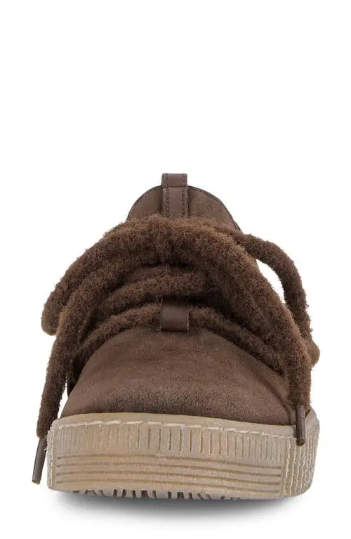 Gabor Dora Platform Sneaker With Bow Detailing - Cacao