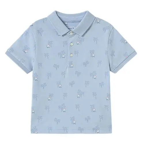 MAYORAL Palm Tree Linen Polo