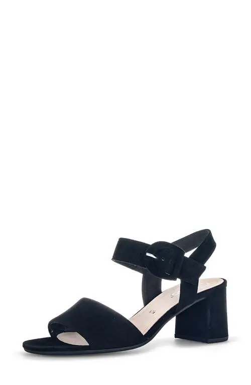 Gabor Block Heel Sandal - Black
