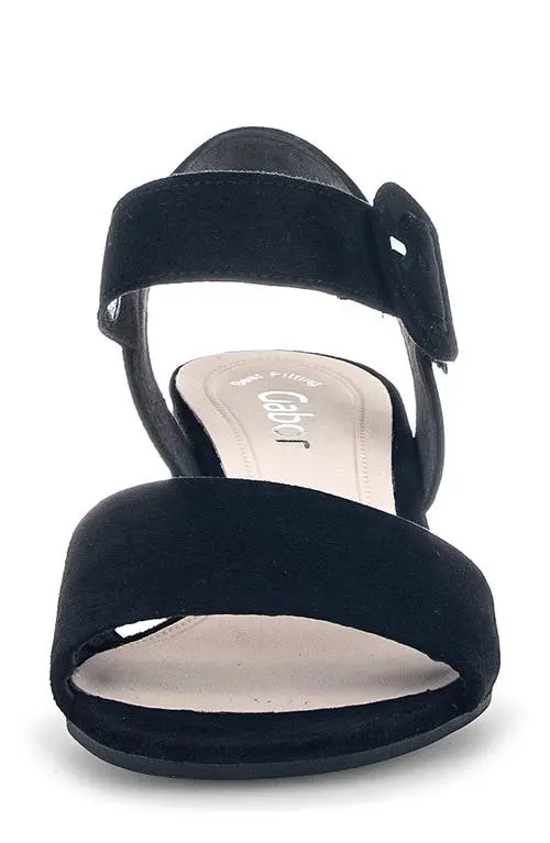 Gabor Block Heel Sandal - Black