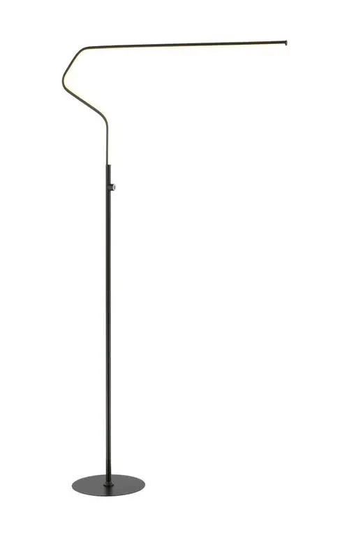 JONATHAN Y Julian 65.25" Integrated Led Metal Floor Lamp - Black