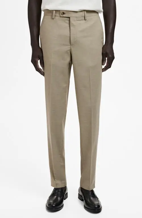 Mango Milan Slim Fit Suit Pants - Green