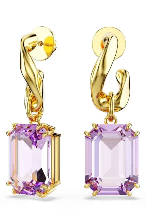 SWAROVSKI Millenia Emerald Cut Crystal Drop Earrings