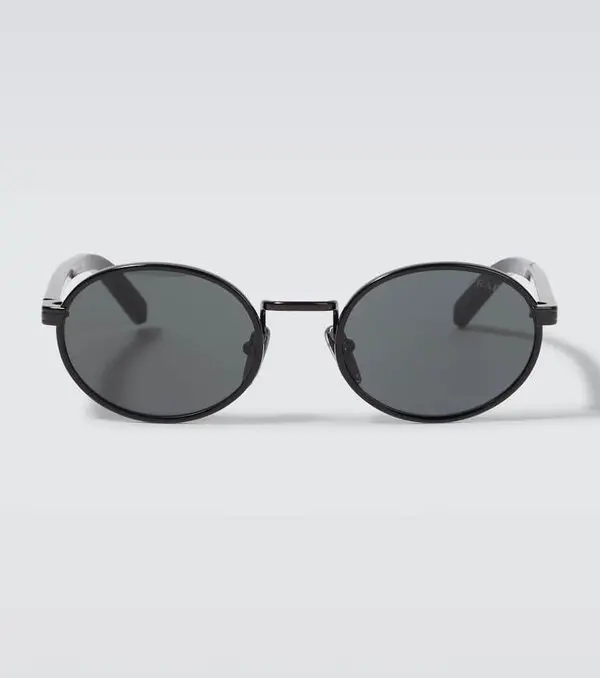 Prada Oval Sunglasses - Black