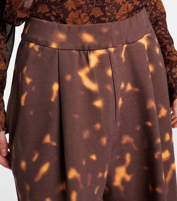 Dries Van Noten Printed Wide-leg Pants