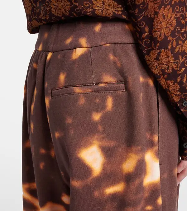 Dries Van Noten Printed Wide-leg Pants