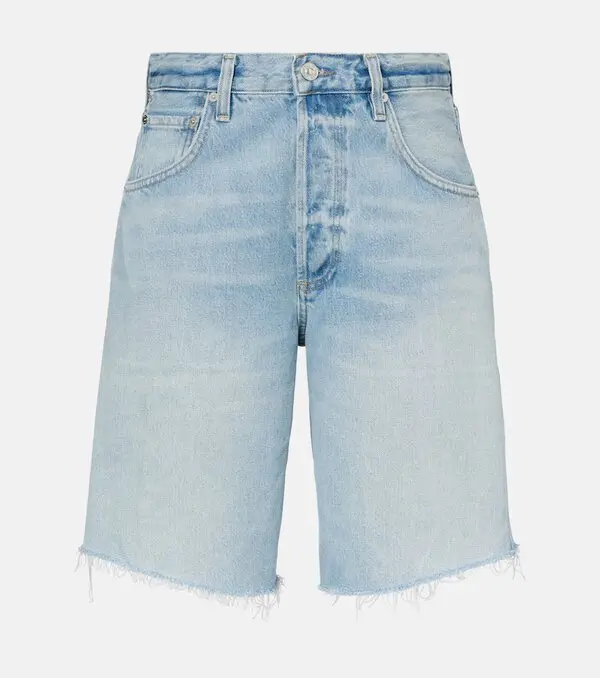 Citizens Of Humanity Ayla Mid-rise Denim Shorts - Blue