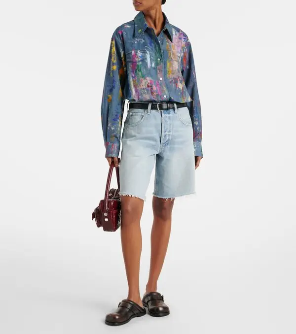 Citizens Of Humanity Ayla Mid-rise Denim Shorts - Blue