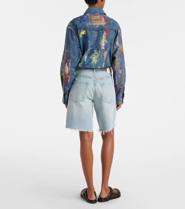 Citizens Of Humanity Ayla Mid-rise Denim Shorts - Blue