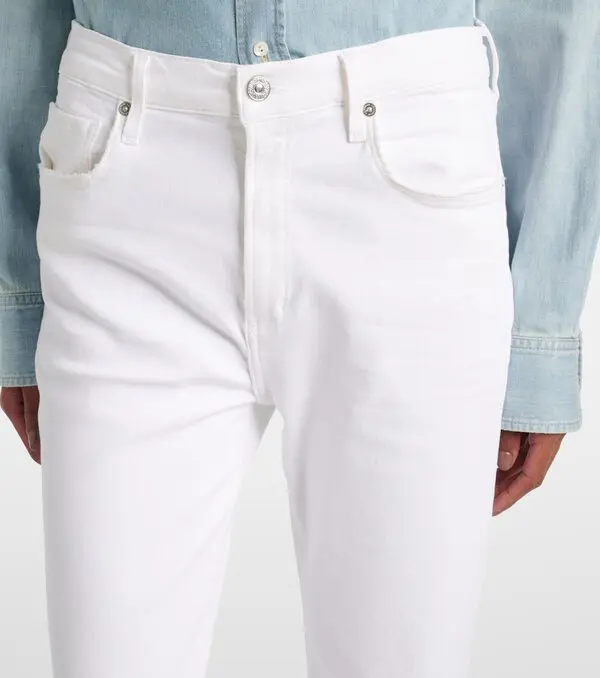 Citizens Of Humanity Lilah High-rise Bootcut Jeans - White