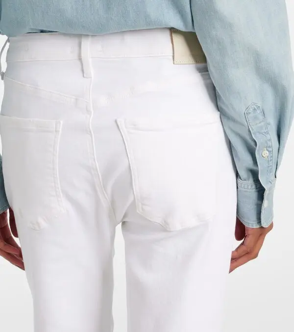 Citizens Of Humanity Lilah High-rise Bootcut Jeans - White