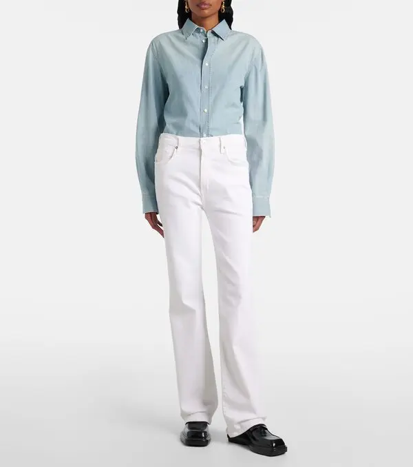Citizens Of Humanity Lilah High-rise Bootcut Jeans - White