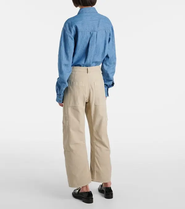 Citizens Of Humanity Marcelle Mid-rise Cargo Pants - Neutrals