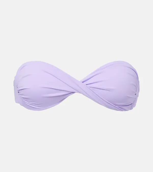 Melissa Odabash Martinique Bandeau Bikini Top - Purple