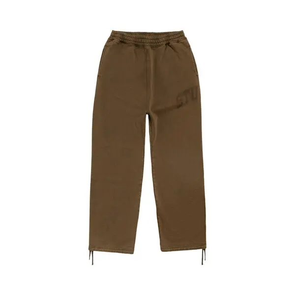 StÜssy Faded Graphic Fleece Pants - Brown