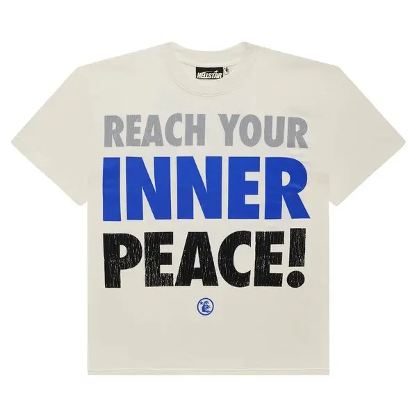 HELLSTAR Inner Peace T-shirt 'white - Cream