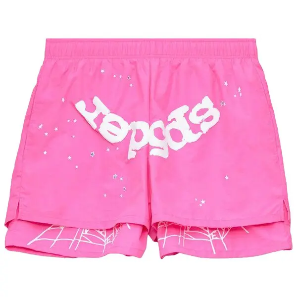 SP5DER Og Web Double Layer Short - Pink