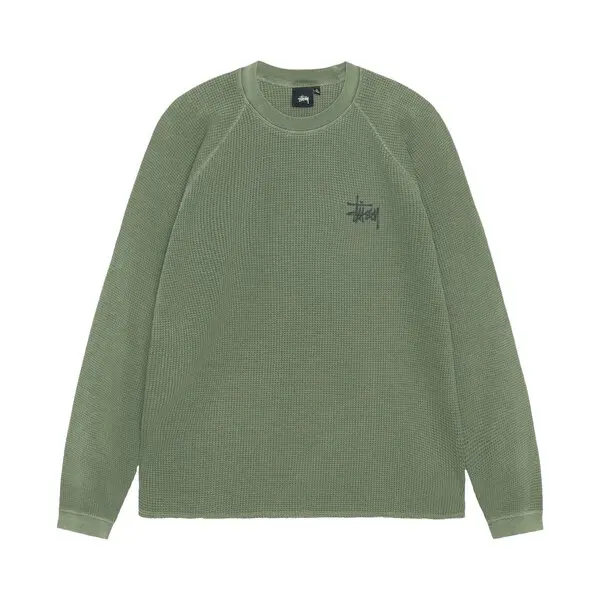 StÜssy Raglan Thermal Long-sleeve Crew 'pine - Green