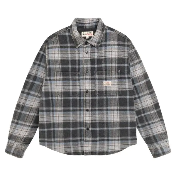 StÜssy Heavy Washed Plaid Long-sleeve Shirt