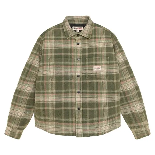 StÜssy Heavy Washed Plaid Long-sleeve Shirt