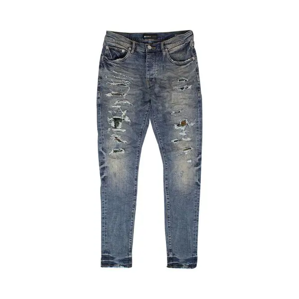 PURPLE BRAND Camo Repair Skinny Jeans
